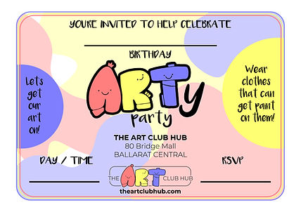 ARTY PARTY | The Art Club Hub